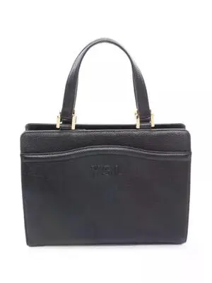 Saint Laurent 2010s Embossed Tote Bag - Black