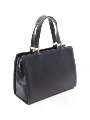 Saint Laurent 2010s Embossed Tote Bag - Black
