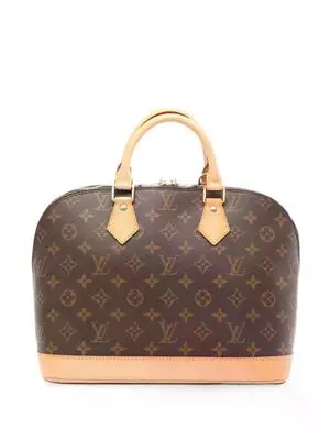 LOUIS VUITTON 2000 Monogram Alma Pm Satchel Bag - Brown