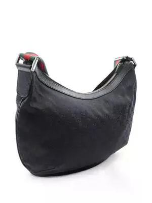 Gucci 2000s Gg Canvas Web-stripe Shoulder Bag