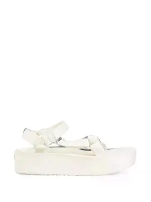 Teva Flatform Universal Touch-strap Platform Sandals - White