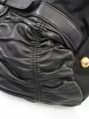 Prada 2000s Gaufre Buckled Tote Bag