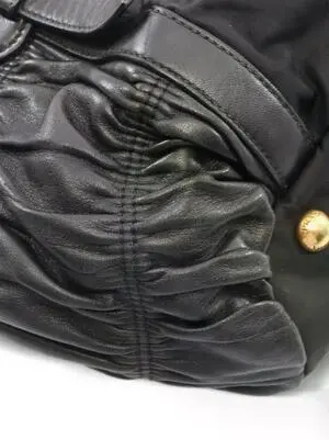Prada Gaufre Buckled Tote Bag