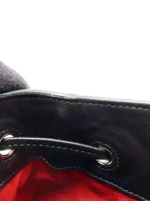 Prada 2010s Bucket Fringe Triangle-logo Bucket Bag