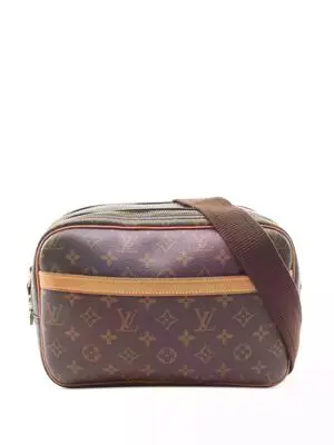 LOUIS VUITTON Monogram Reporter Pm Shoulder Bag - Brown
