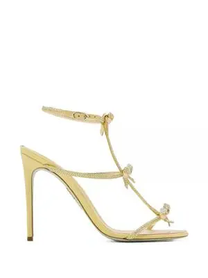 Rene Caovilla Embellished Bow Stiletto Sandals
