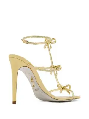 Rene Caovilla Embellished Bow Stiletto Sandals