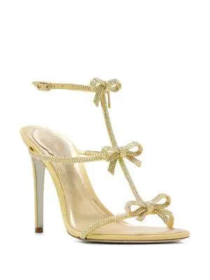 Rene Caovilla Embellished Bow Stiletto Sandals