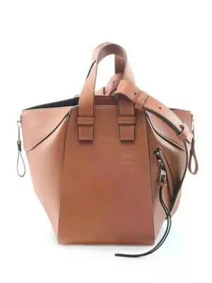 Loewe 2010s Hammock Leather Tote Bag - Brown