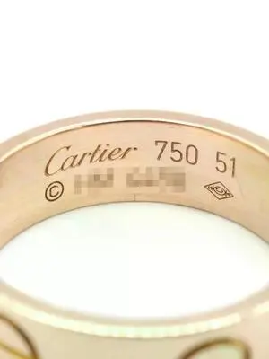 Cartier 18k Rose Love Ring