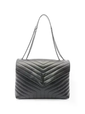Saint Laurent 2010s Lulu Chain Shoulder Bag - Black