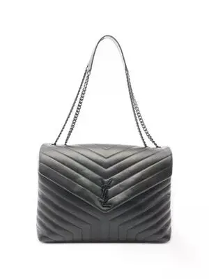 Saint Laurent Lulu Chain Shoulder Bag - Black