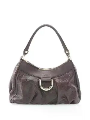 Gucci 2010s Abby Guccissima Shoulder Bag - Brown