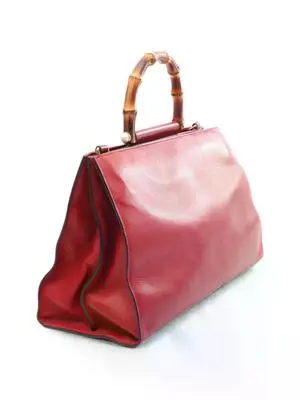 Gucci 2000s Bamboo Nym Fair Tote Bag