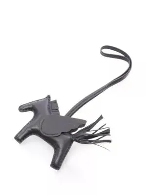 Hermès 2025 Pm Rodeo Pegasus Leather Bag Charm - Black