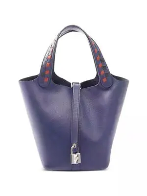 Hermès 2019 Picotin Lock Pm Handbag - Blue