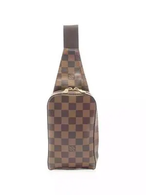 LOUIS VUITTON 2004 Geronimos Damier Ebene Belt Bag - Brown
