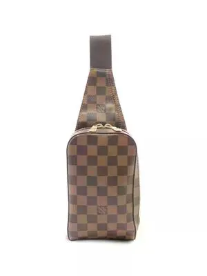 LOUIS VUITTON 2004 Geronimos Damier Ebene Belt Bag - Brown