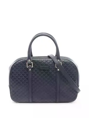 Gucci 2010s Micro Gg Guccissima Handbag - Blue