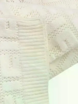 Fendi Zucca Monogram Cardigan - White