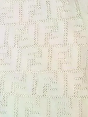 Fendi Zucca Monogram Cardigan - White
