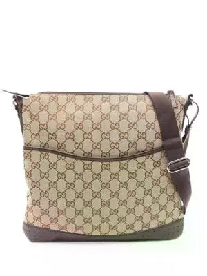 Gucci 2000s Gg Canvas Shoulder Bag - Neutrals