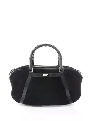 Gucci 2000s Bamboo Shoulder Bag - Black