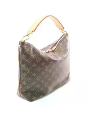 LOUIS VUITTON Monogram Canvas Shoulder Bag - Brown