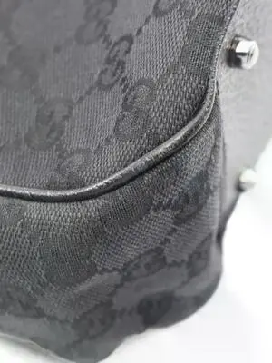 Gucci 2010s Gg Canvas Leather Handbag