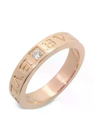BVLGARI B.zero1 Ring In 18k Rose Gold With Pave Diamonds