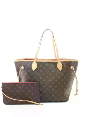 LOUIS VUITTON 2021 Mm Neverfull Monogram Tote Bag - Brown
