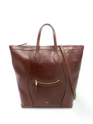 Celine Luggage Leather Tote Bag - Brown