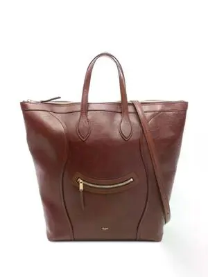 Celine Luggage Leather Tote Bag - Brown