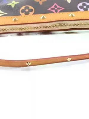 LOUIS VUITTON 2003 Pochette Monogram Multicolor Canvas Shoulder Bag