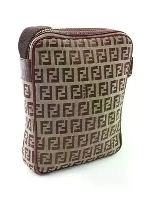 Fendi 2010s Zucchino Canvas Shoulder Bag