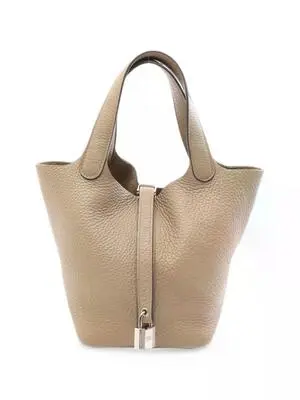 Hermès 2023 Picotin Lock Pm Leather Tote Bag - Neutrals