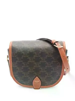Celine 2010s Medium Folco Shoulder Bag - Black