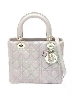 Dior Lady Tote Bag - Grey