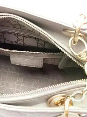 Dior Lady Tote Bag - Grey