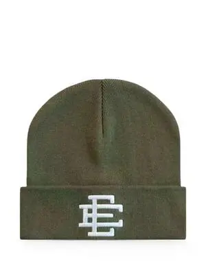 ERIC EMANUEL Logo-embroidered Beanie Hat - Green