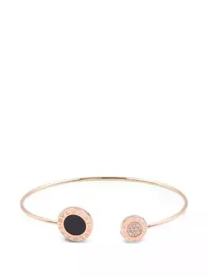 BVLGARI 2010s Onyx Diamond Bracelet - Pink