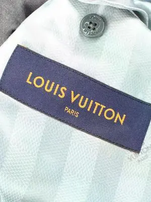 LOUIS VUITTON 2010s Embossed Logo Tailored Blazer