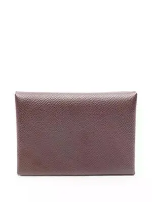 Hermès Calviduo Epsom Coin Purse - Brown