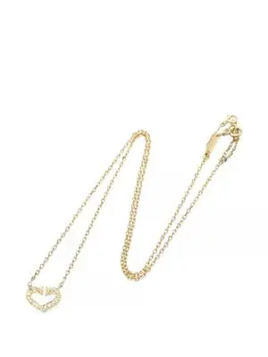 Cartier 2010s C Heart Diamond Necklace - Gold