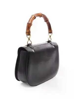 Gucci Bamboo Handle Tote Bag - Black