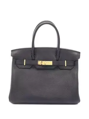 Hermès 30 Togo Birkin Handbag - Black