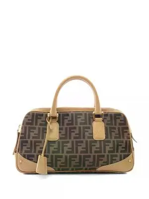 Fendi Zucca Boston Bag - Brown