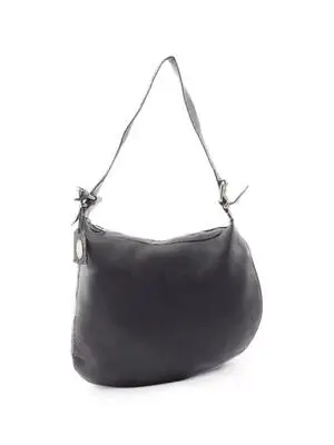 Fendi 2010s Selleria Leather Shoulder Bag - Black