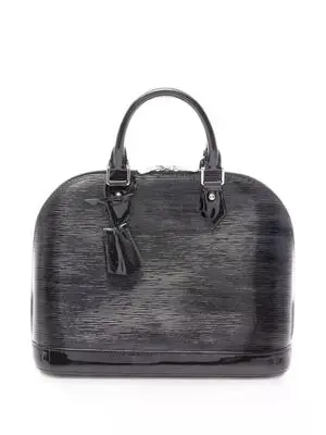 LOUIS VUITTON 2014 Pm Alma Epi Electric-texture Tote Bag - Black
