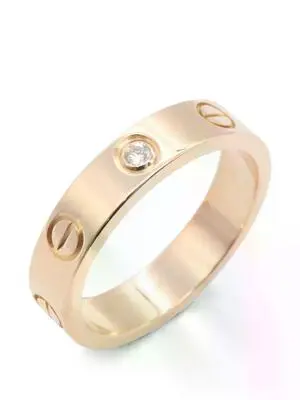 Cartier 18kt Gold Diamond Ring - Pink